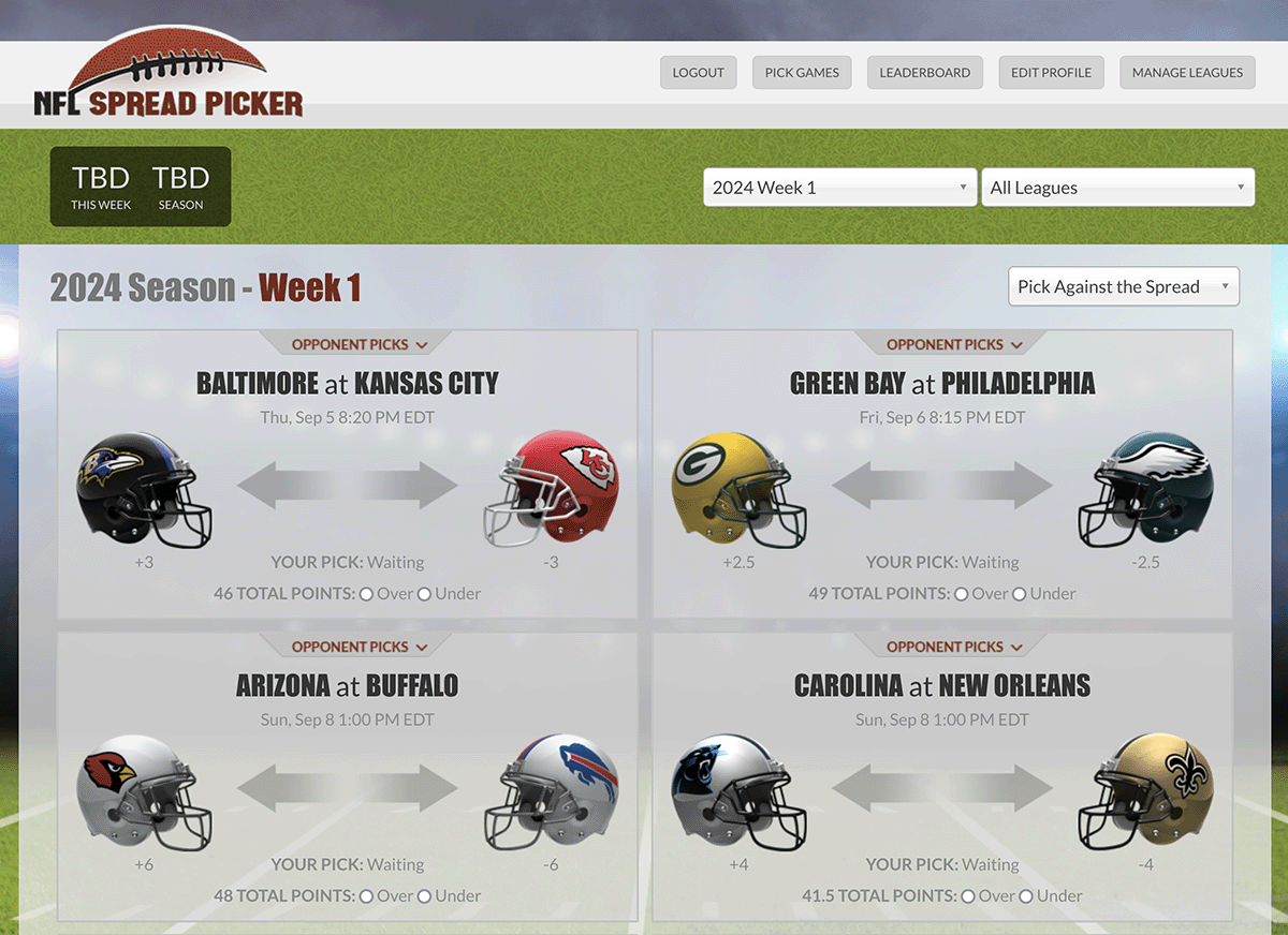 NFL Spread Picker